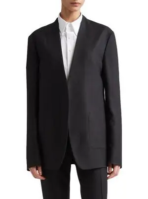 MAISON MARGIELA Minimal Virgin Wool Blazer - Black