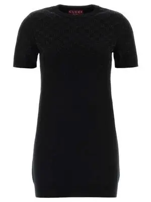 Gucci Wool-blend Mini Dress - Black