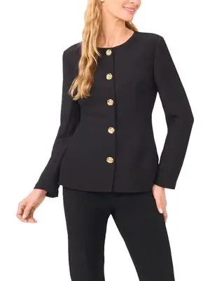 Ted Baker London Georgia Shaped Button-up Shirt - Rich Black
