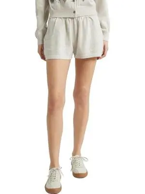Johnstons Of Elgin Cove Cashmere Lounge Shorts - Lunan Sand
