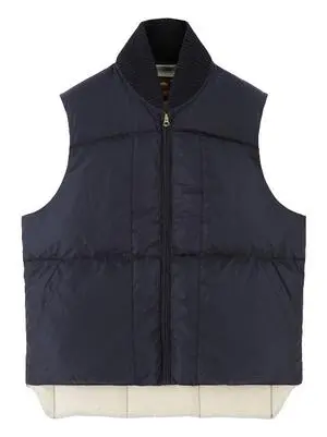 FORTELA Quilted Down Vest - Blue