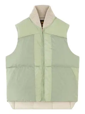 FORTELA Quilted Down Vest - Light Green