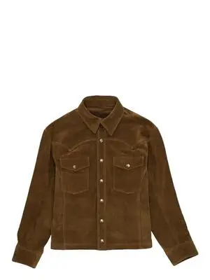 FORTELA Suede Western Jacket - Brown