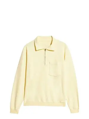 FORTELA Cotton Zip Sweatshirt - Canary