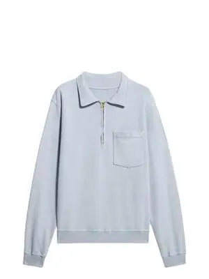 FORTELA Cotton Zip Sweatshirt - Sky