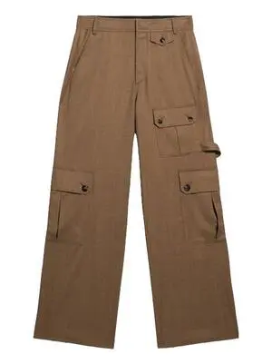FORTELA Jayda Military Cargo Trousers - Beige