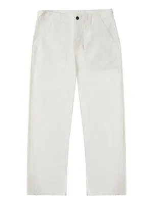 FORTELA Jerryt Gabardine Fatigue Trousers Ecru