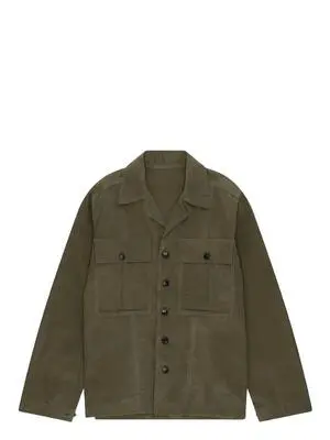 FORTELA Solomon Cotton Cerato Overshirt - Sage