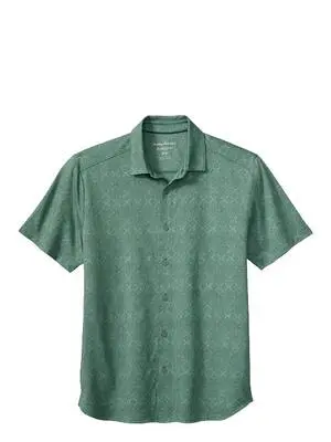 Tommy Bahama Palm Fresco Tiles Islandzone® Camp Shirt - Dark Spa