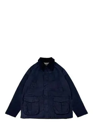 FORTELA Bristol Waxed Canvas Jacket - Navy Blue