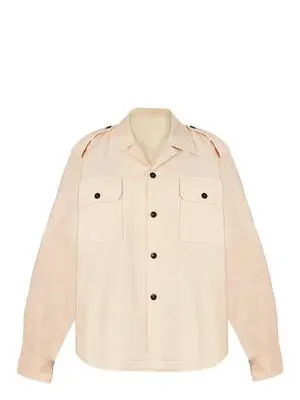 FORTELA Herringbone Cotton Bonnie Shirt - Off White