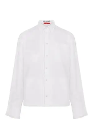 PCFG Pure Cotton Woven Shirt With Double Cuff - White