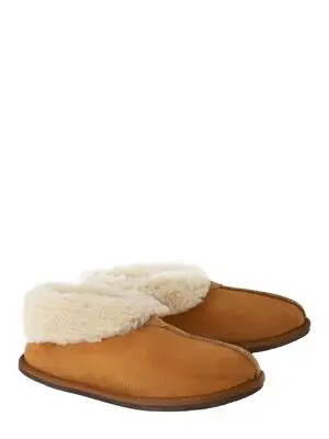 CELTIC & CO. Shearling Bootee Slippers Burnt Honey