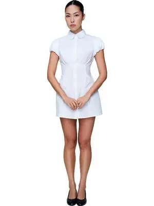 GUIZIO Liana Mini Dress - White