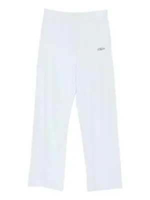 Casablanca Velour Logo-plaque Track Pants - Blue