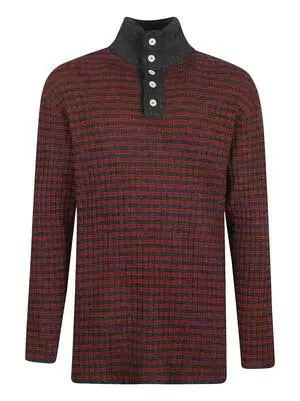 NAMACHEKO Striped Knitwear - Red