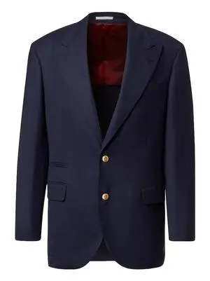 Brunello Cucinelli Virgin Wool Blazer - Blue