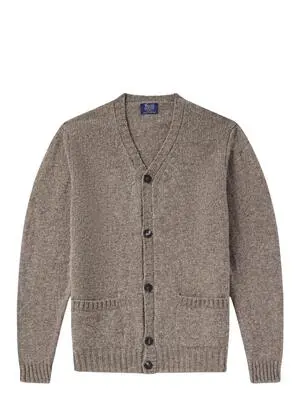 William Lockie Virgin Wool Cardigan - Neutrals