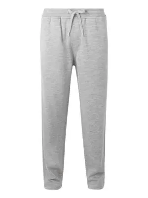 Brunello Cucinelli Tapered Cashmere-blend Jersey Sweatpants - Gray