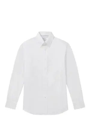 Brunello Cucinelli Button-down Collar Cotton Shirt - White