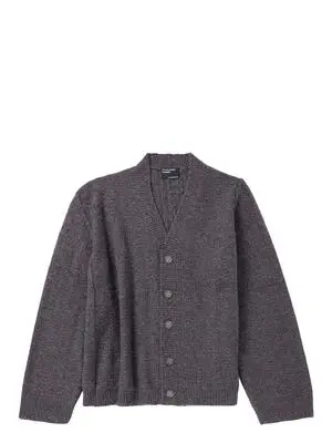 Enfants Riches Déprimés Asymmetrical Loro Piana Cashmere Cardigan - Gray