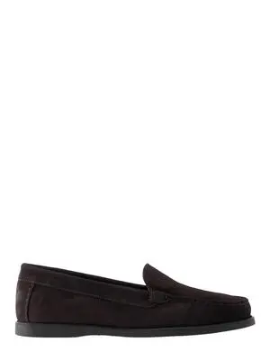 SAMAN AMEL City Suede Loafers - Brown