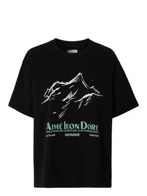 AIMÉ LEON DORE Printed Cotton-Jersey T-Shirt