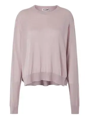 JIL SANDER Cashmere, Wool And Silk-blend Sweater - Pink