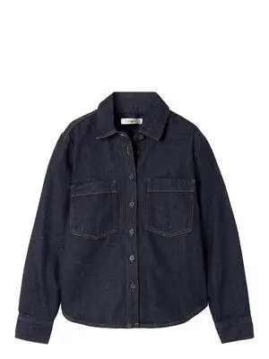 FRAME The Polished Denim Shirt - Blue