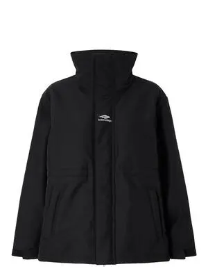 Balenciaga Embroidered Padded Ripstop Ski Jacket - Black