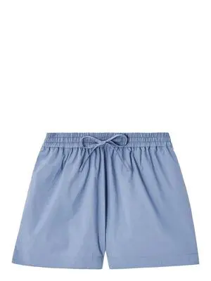 Matteau Organic Cotton-poplin Shorts - Blue
