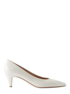 GIANVITO ROSSI Amelia 55 Patent-leather Pumps - White