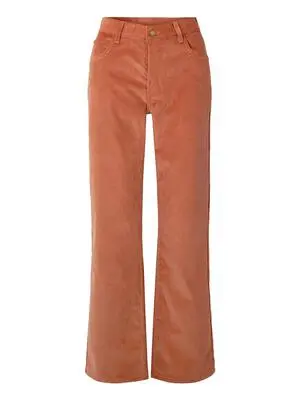 B SIDES Bec Cotton-Blend Corduroy Wide-Leg Pants
