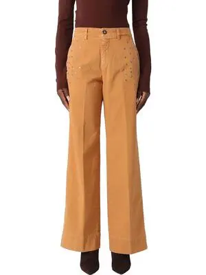 MASON'S Wide-leg Trousers - Brick Red