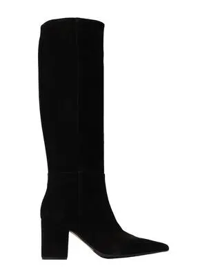 ANNA F. Knee High Boots - Black