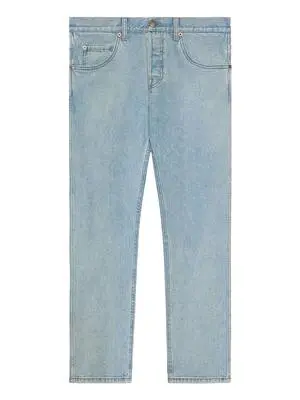 Gucci Tapered Light Wash Jeans - Blue