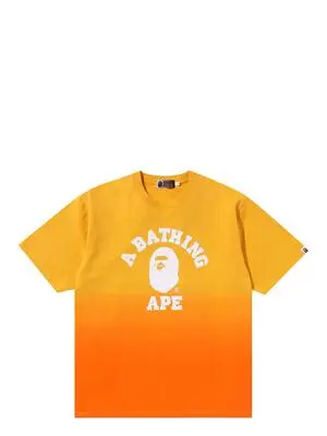 A BATHING APE College Graduation Relaxed Fit Tee - Orange