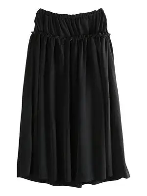 Y’s Ko Double Gathered Skirt - Black