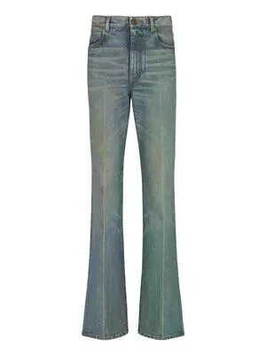 Balmain Bootcut Cotton Jeans - Blue