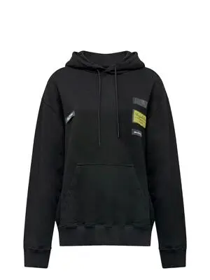 MAISON MARGIELA Patch Hooded Hoodie - Black