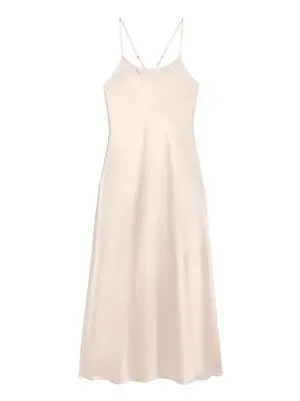THE WHITE COMPANY Cross-back Maxi Silk Nightdress - Palechampa