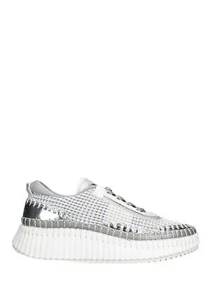 Chloé Nama Mesh Trainers - Silver Com