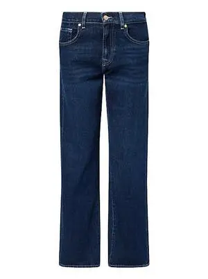 7 For All Mankind Tess Straight-leg Mid-rise Denim Jeans - Oceandrift