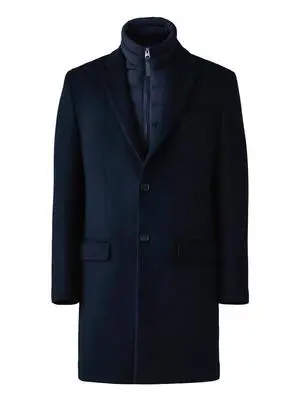 Mackage Skai-slb 3-in-1 Wool Overcoat - Navy