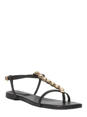 Simkhai Amaya Leather Sandals - Black