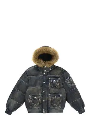 Supreme True Religion Puffer Jacket - Dirty Indigo