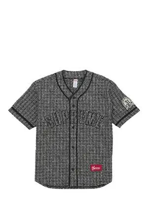 Supreme Boucle Baseball Jersey - Black
