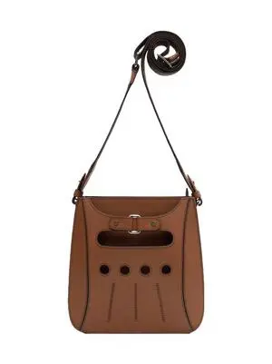 Perrin Cabbie Crossbody Silver