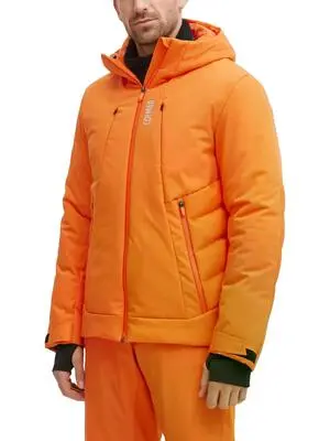 COLMAR Hooded Zip Ski Jacket - Orange