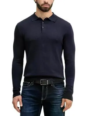 HACKETT Long-sleeve Polo Shirt - Blue